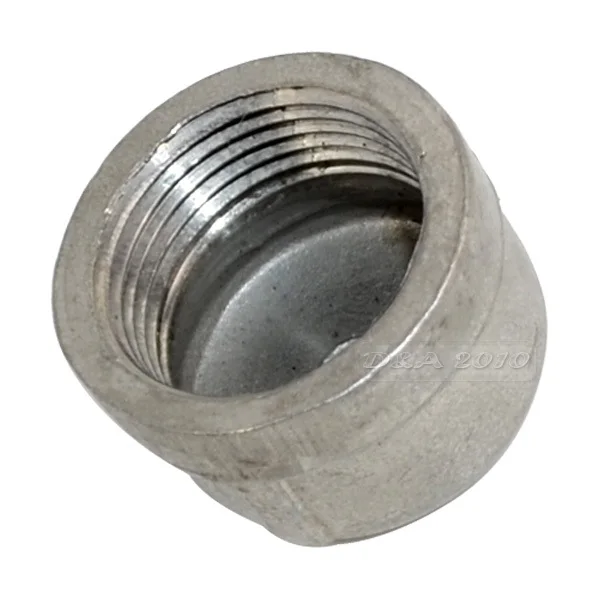MEGAIRON BSPT 3/4" DN20 Pipe Cap Stainless Steel SS304 Threaded Cap For ...