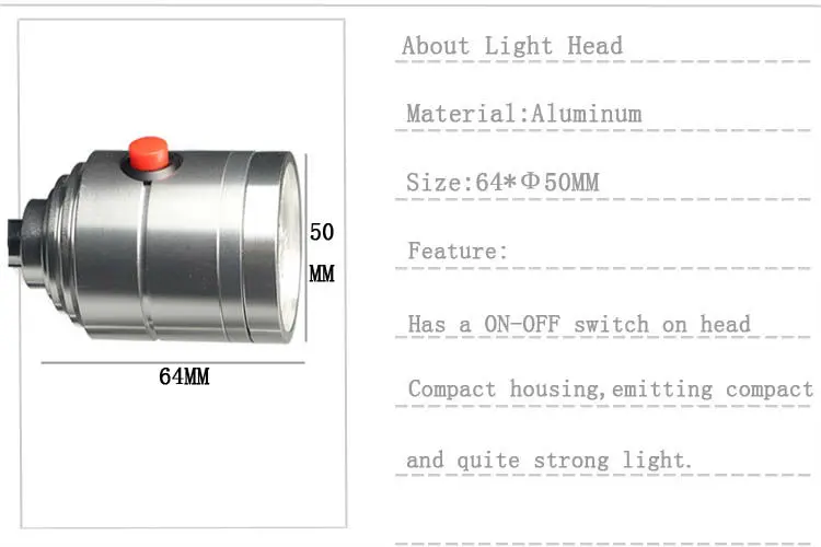 Has a ON-OFF switch on lamp head,very convient.