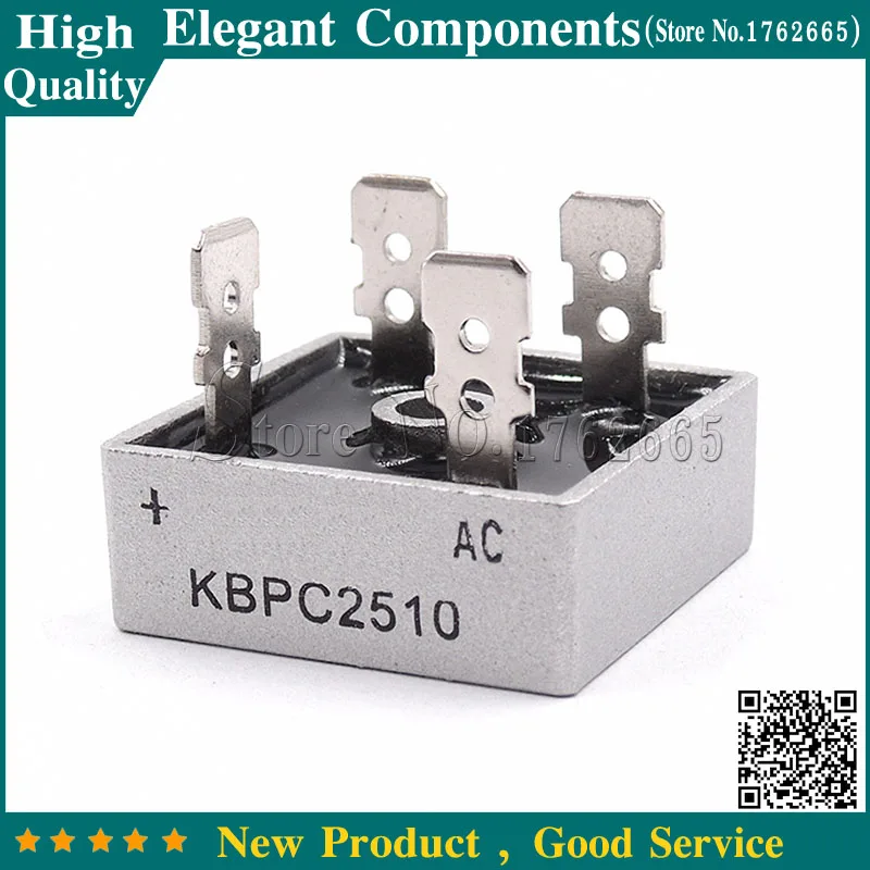 2 pcs 25a 1000 v kbpc2510 다이오드 브리지 정류기 new|rectifier bridge|rectifier ...