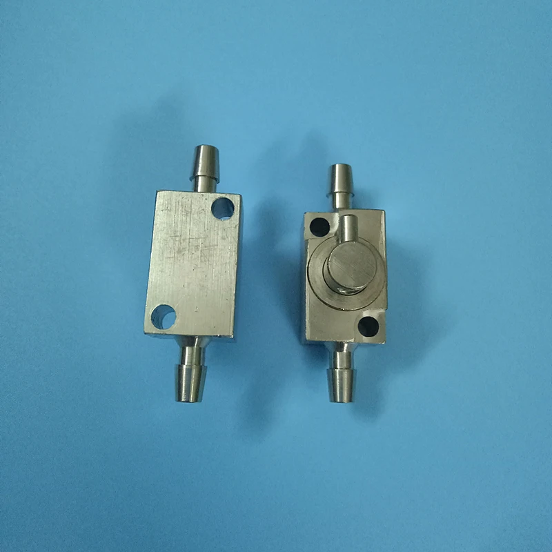 2 pcs/lot Aluminum Two ways ink valve for Inkjet Printer spare parts ...