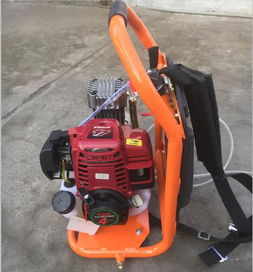 backpack Portable small gas air compressor pump 4 stroke engine outdoor ...