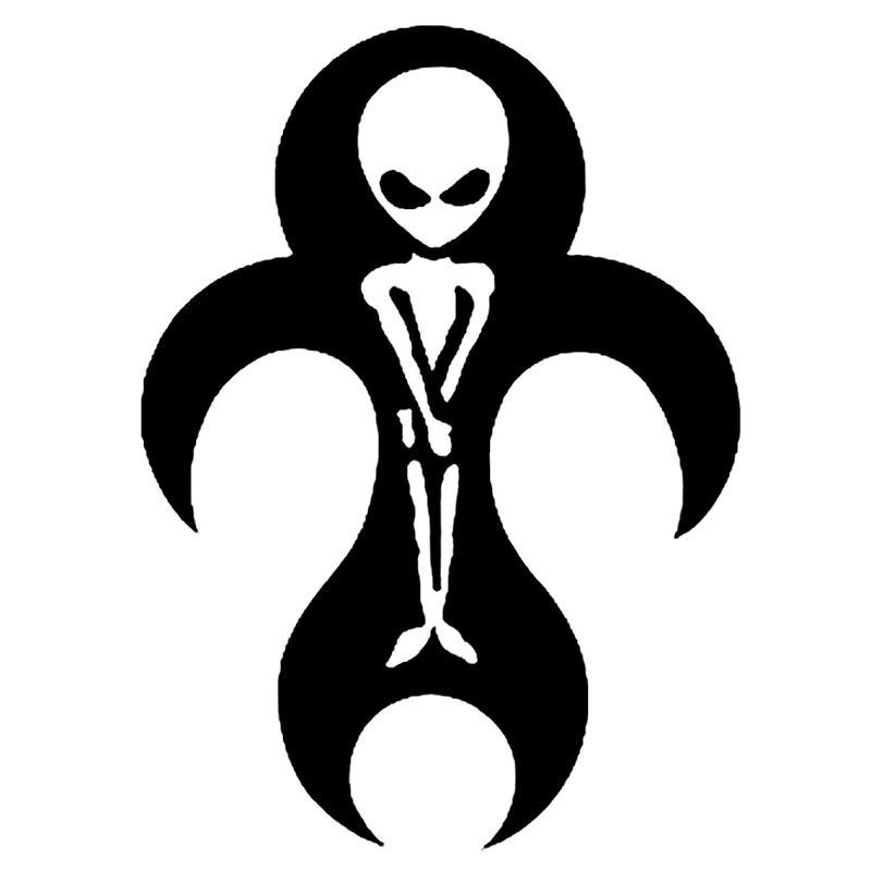 10cm*14cm Personalized Alien Body Bio Hazard Symbol Vinyl Decal ...