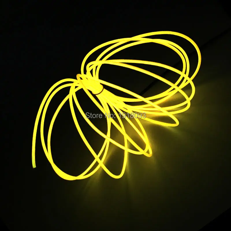 Yellow Neon Light 3Meter 2.3mm LED neon light For Party Dance Christmas ...