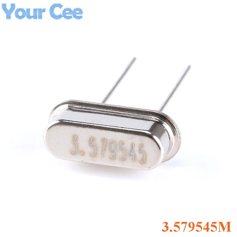Resonador de cuarzo de 3,579545 M, oscilador de cristal pasivo, HC 49S, 3,579545 MHz, 49S, 3 ...