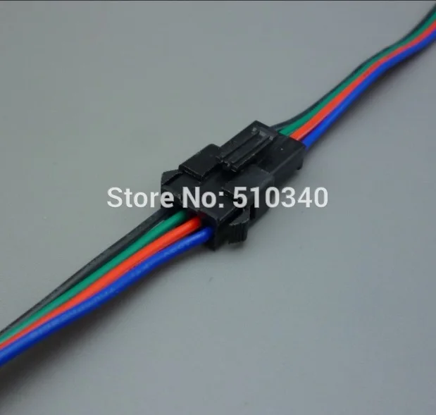 1 Sets 2.54mm 4-pin 4 Way Multipole Connector Plug With Wire (1pcs ...