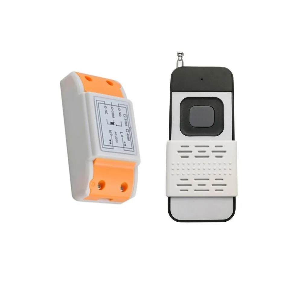 AC220V 1 channel wireless remote control switch receiver & transmitter ...