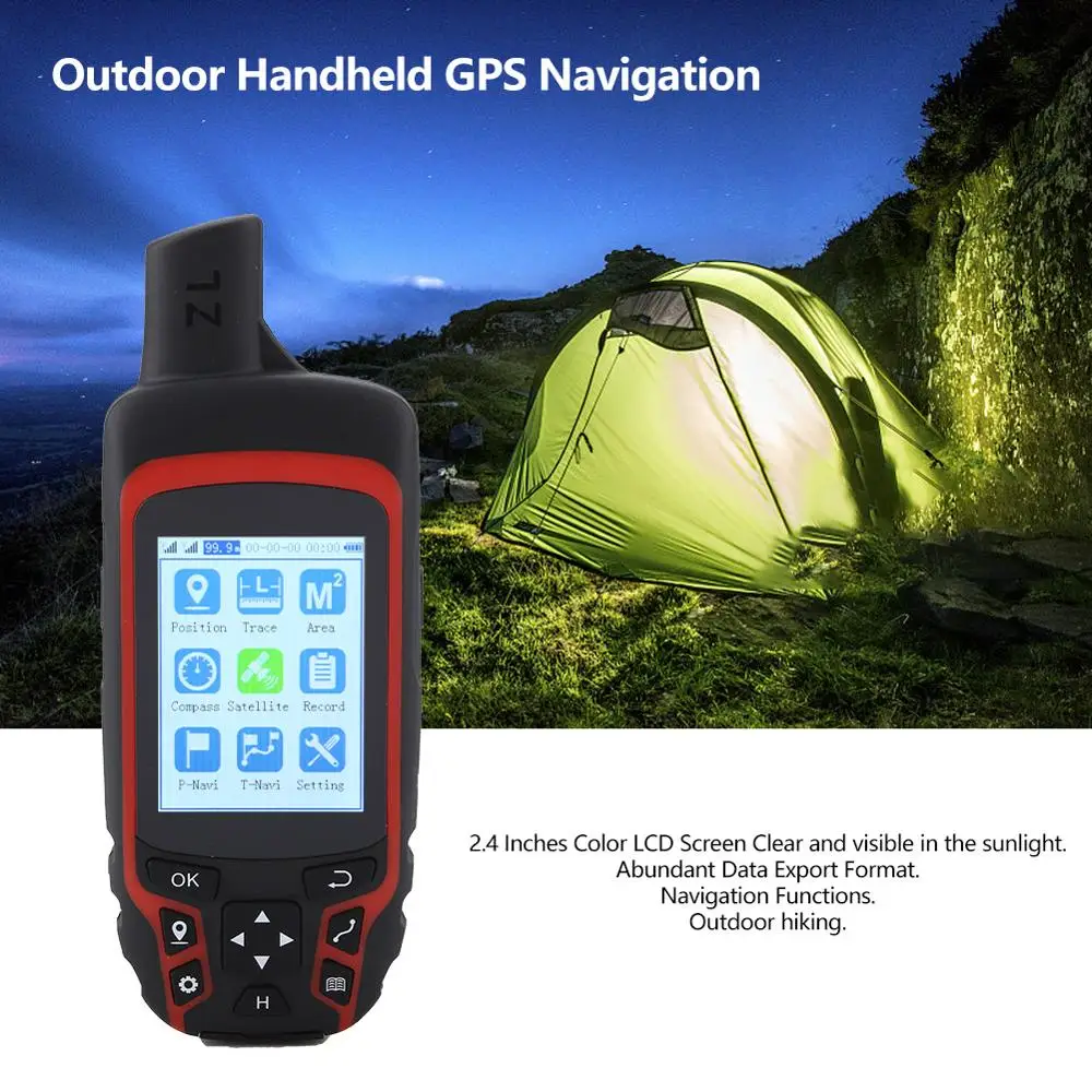 Buy A6 Handheld Gps Navigation Compass Outdoor Location Tracker Usb
