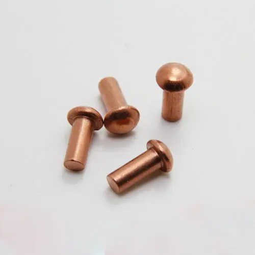 50pcs M2x(3 4 5 6 8 10 11 12 13 14 16 18mm Length) Round Head Copper ...