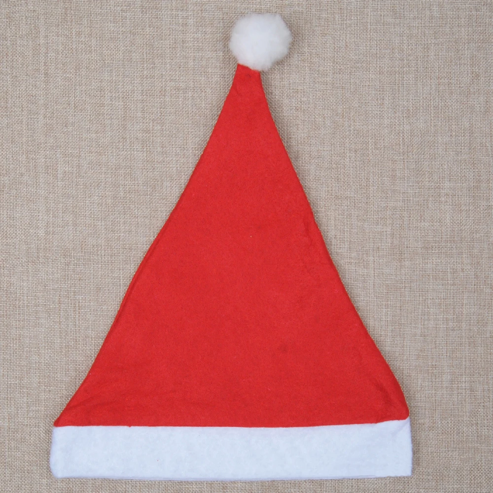 10pcs/lot Christmas Santa Claus Hats Caps Adult Children Xmas New Years ...