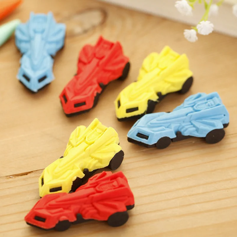 DHL Free Ship,200PC Super Kawaii Children Cartoon Car Pencil Erasers ...