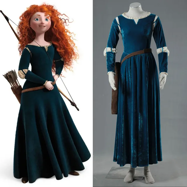 Movie Brave cosplay Princess Merida Cosplay Costume Dresses Outfit ...