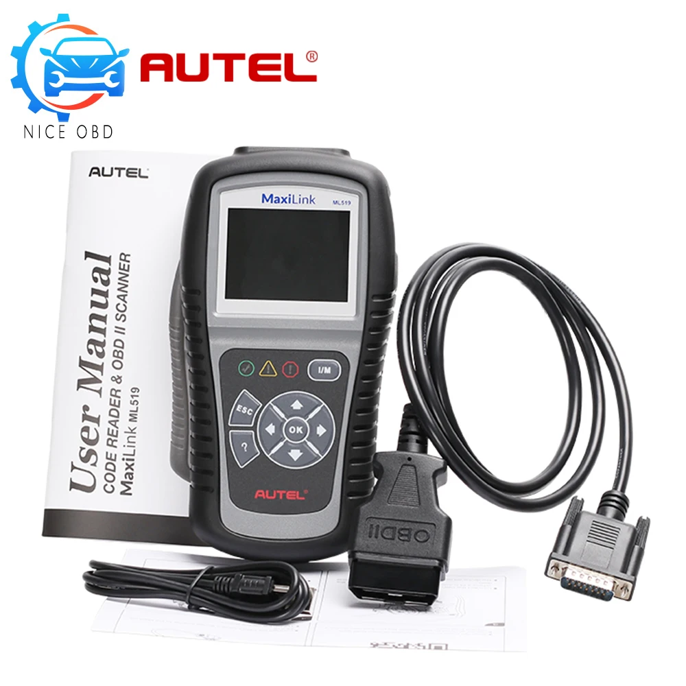 Autel MaxiLink ML519 Auto Code Reader OBD II & CAN Scan Tool instead of ...