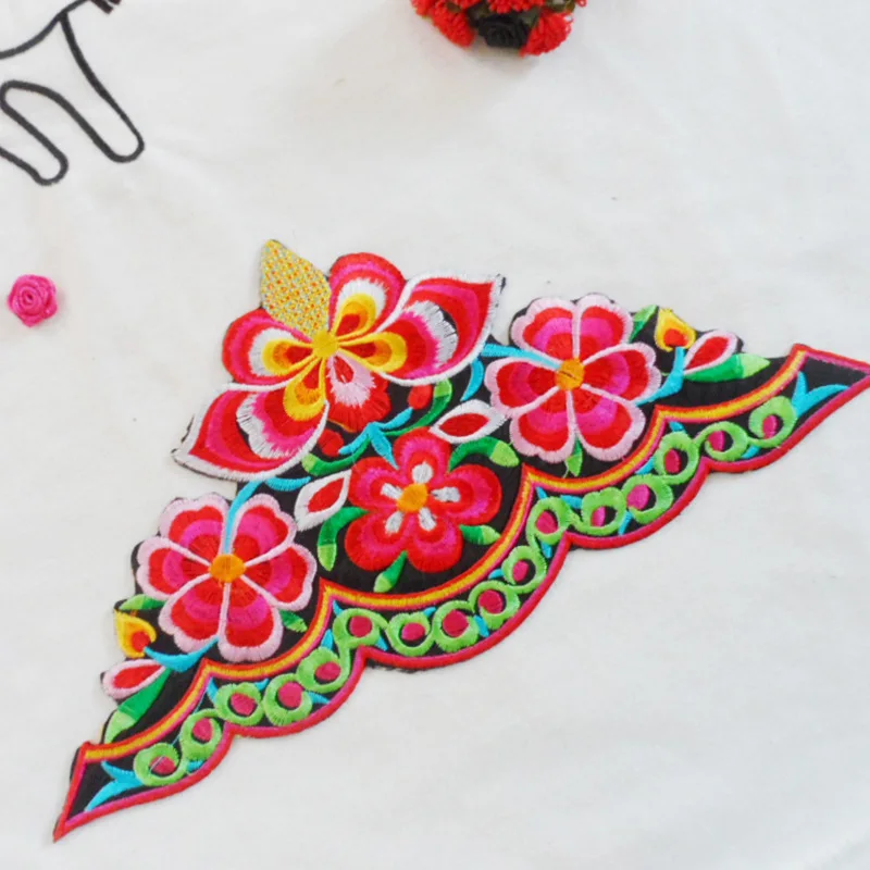 Chinese Elements Embroideried Flower Patches For Clothing Dress Cloth ...