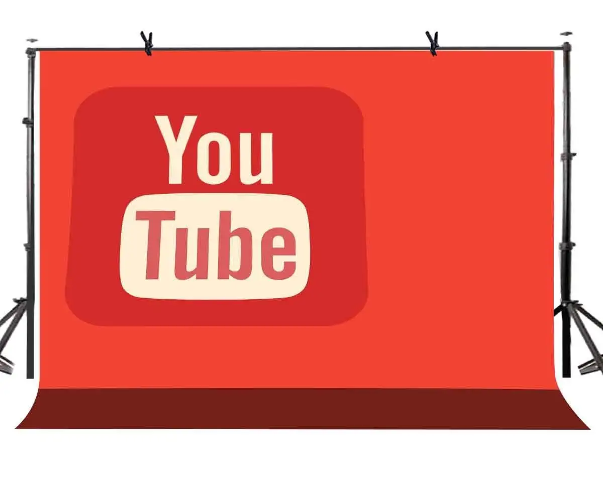 7x5ft-YouTube-Logo-Zemin-Turuncu-Tonlar-YouTube-Logo-Foto-raf-Arka-Plan ...