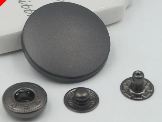 Wholesale 10 set New style metal Matte black Snap buttons jacket ...