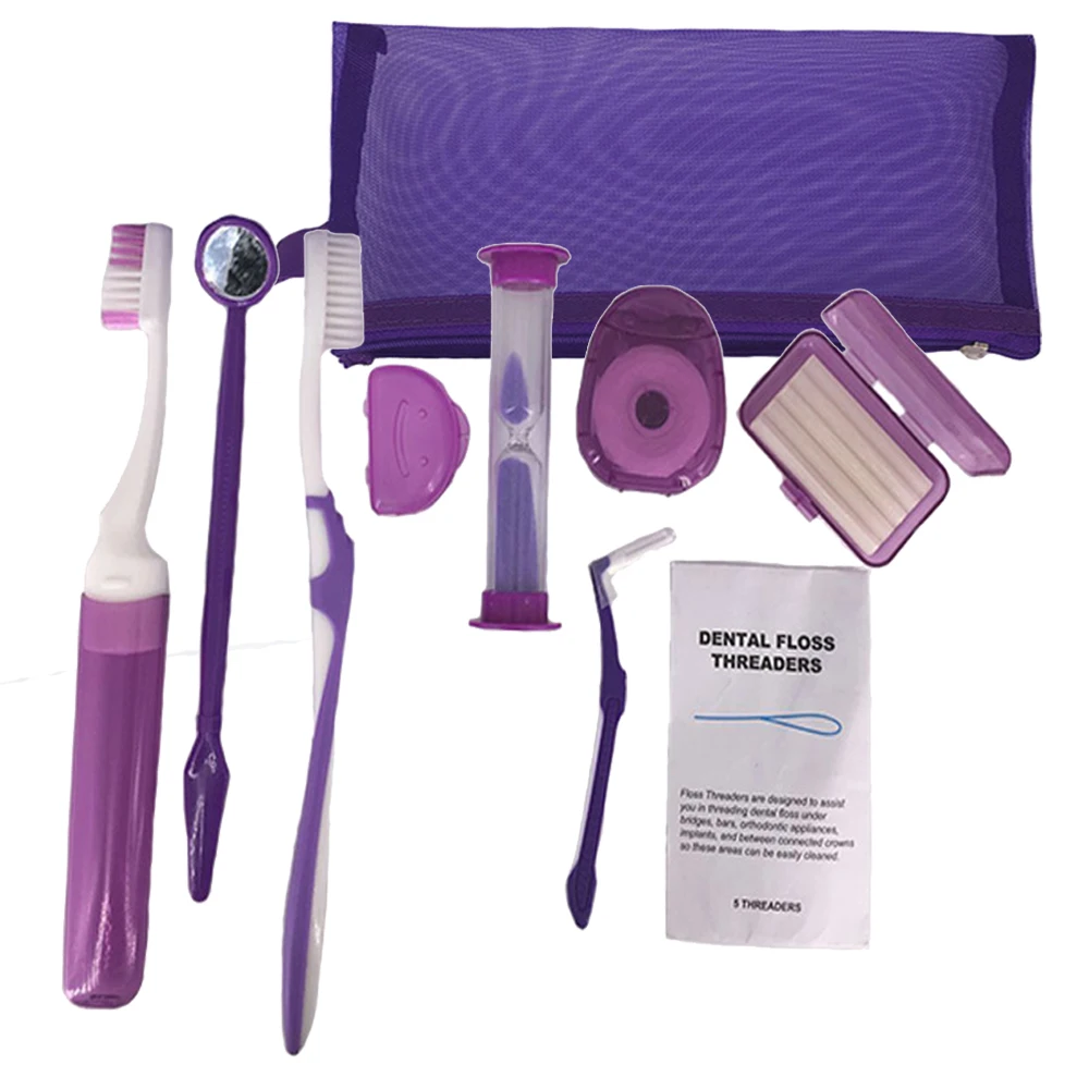 1 Set Toothbrush Interdental Brush Dental Orthodontic Braces Brackets Oral Care Suite Cleaning