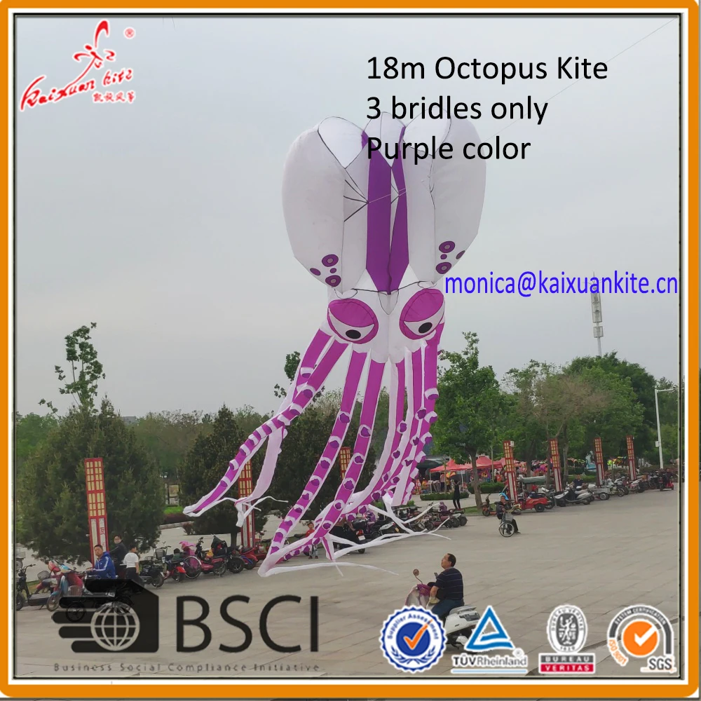 18m-Nylon-Polyester-Octopus-Kite-soft-kite-show-kite-Lifter-from ...