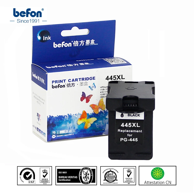 Befon Compatible 445xl Black Ink Cartridge Replacement For Canon Pg-445 ...