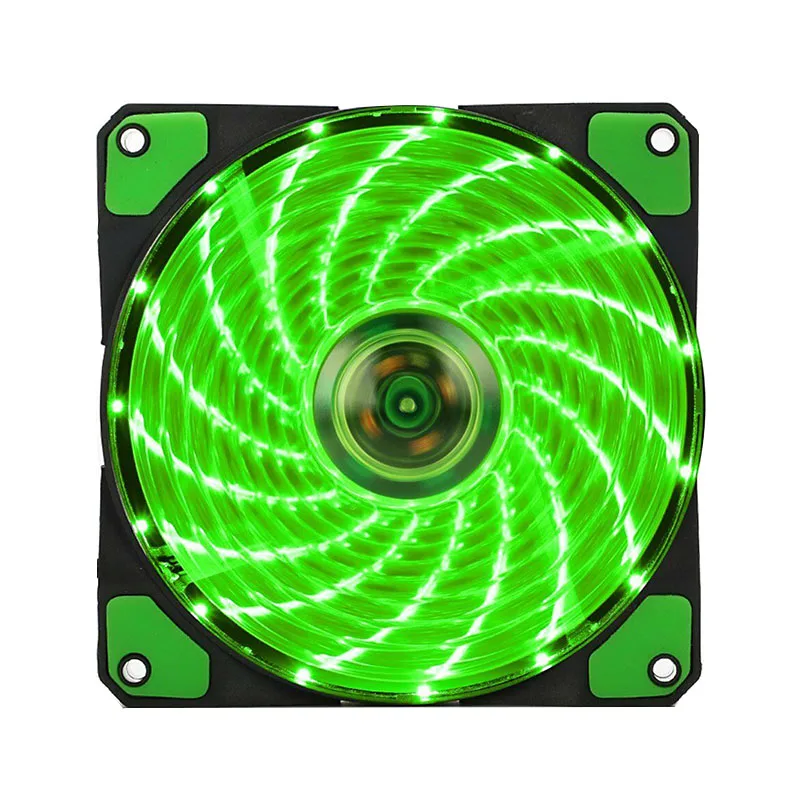 Rovtop ABS Computer Cooling Fan Streamer Silent 15 Lights 12cm LED ...