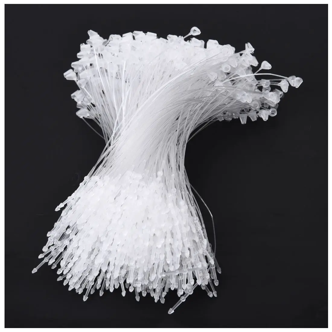 500 Pieces White Snap Lock Pins Loop Price Tag Fastener 5" 130mm-in ...