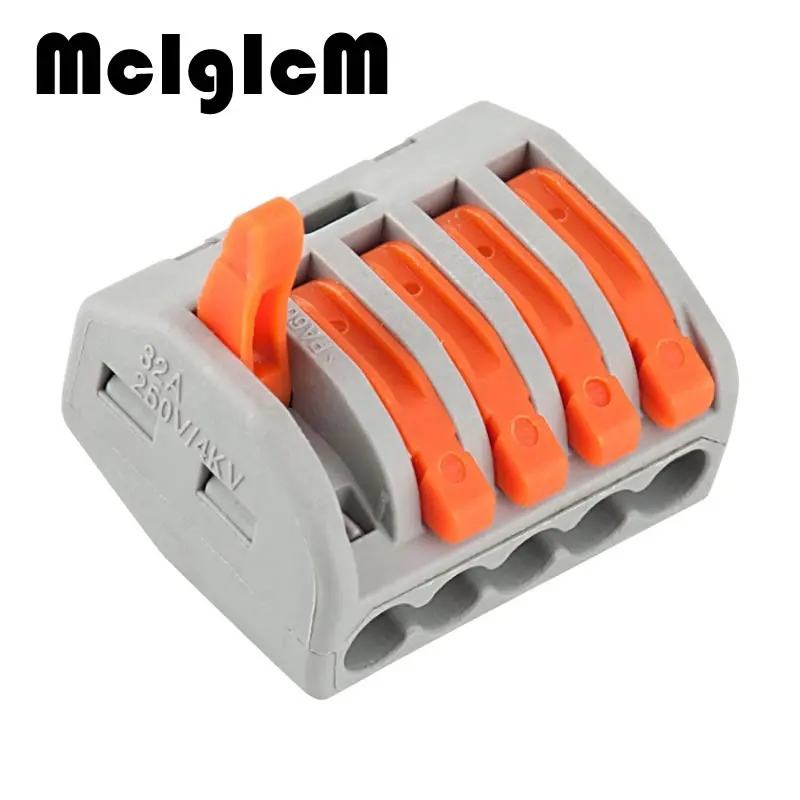 100pcs 5pin Universal building wire connector terminal blocks fast ...