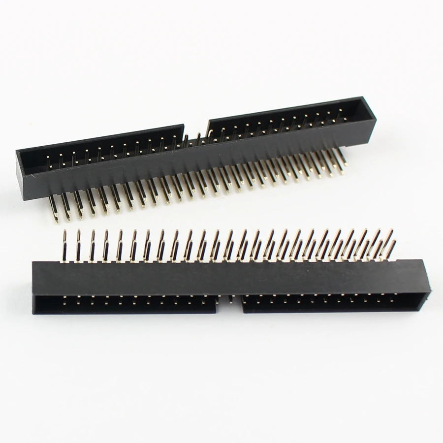 100pcs 2mm 2x25Pin 50 Pin Right Angle Male Shrouded IDC Box Header ...