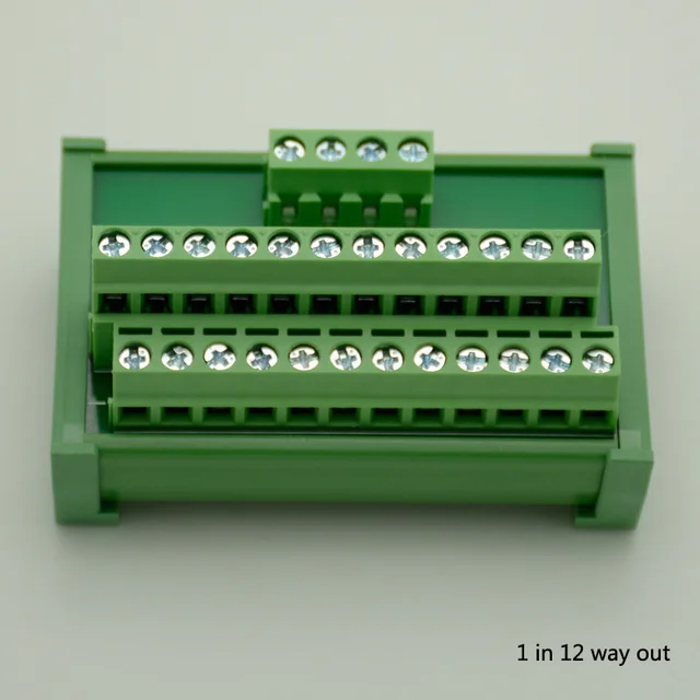 DC 24V Power Cable Distribution Splitter Terminal Block Breakout Board ...