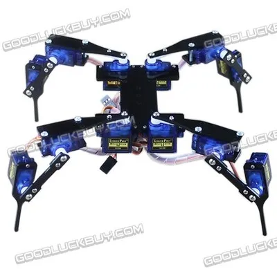 Four Feet Robot 4-legged 12dof Hexapod3 Rc Mini Spider Robot Frame Body ...