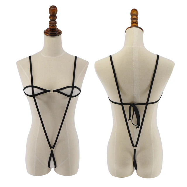 Extreme See Though Micro Monokini Bikini Set Transparent Slingshot Swim Lingerie Costume ...