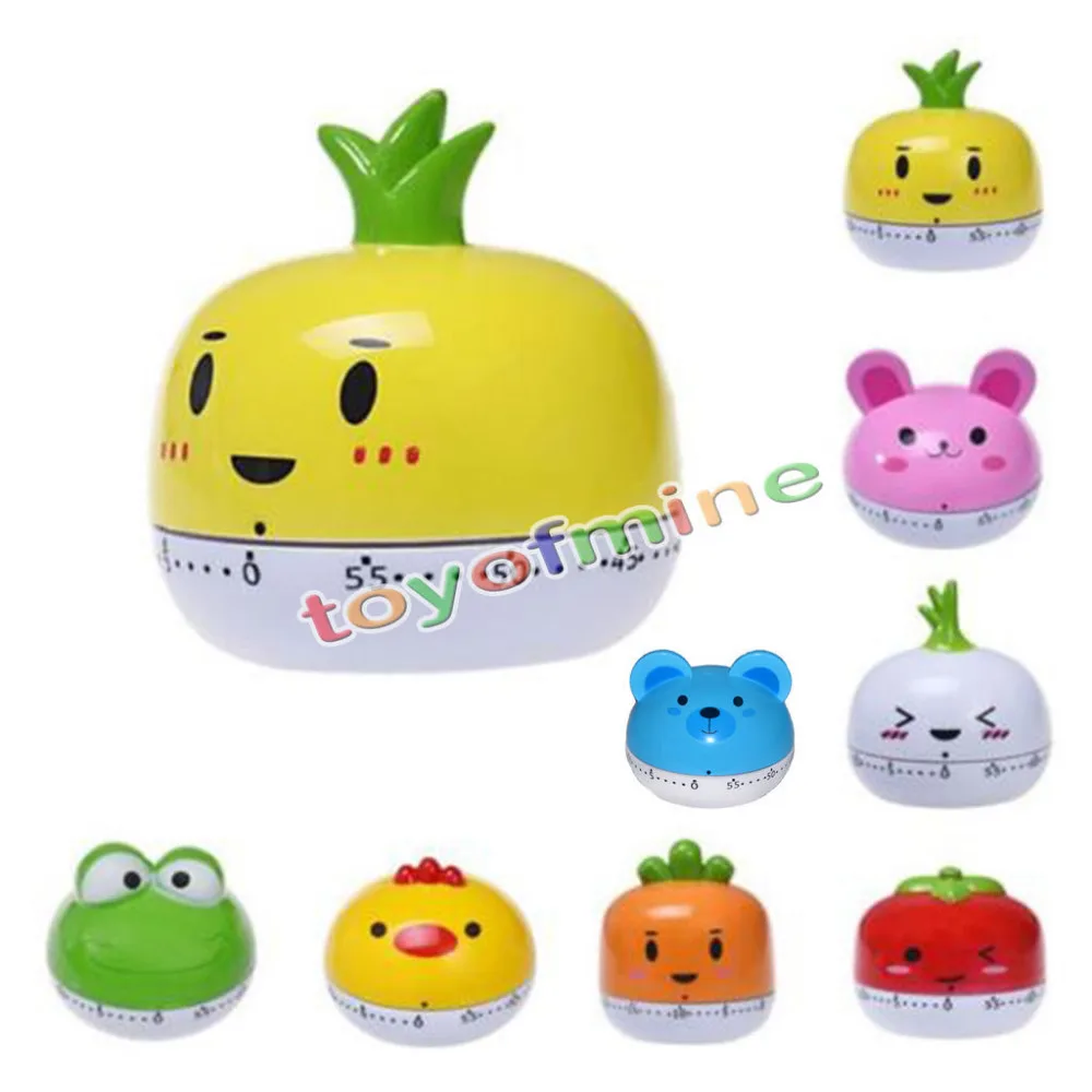 New 60 Minute Multicolor a choice Kitchen Egg Timer Alarm Clock Cute ...