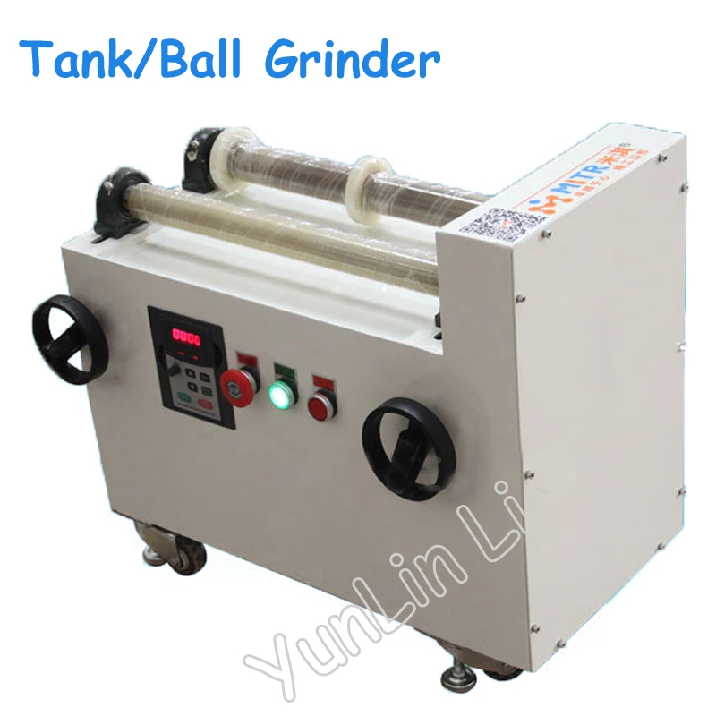 Horizontal Tank Grinder Ball Mill Rolling Machine 220v 750w Ball Mill ...