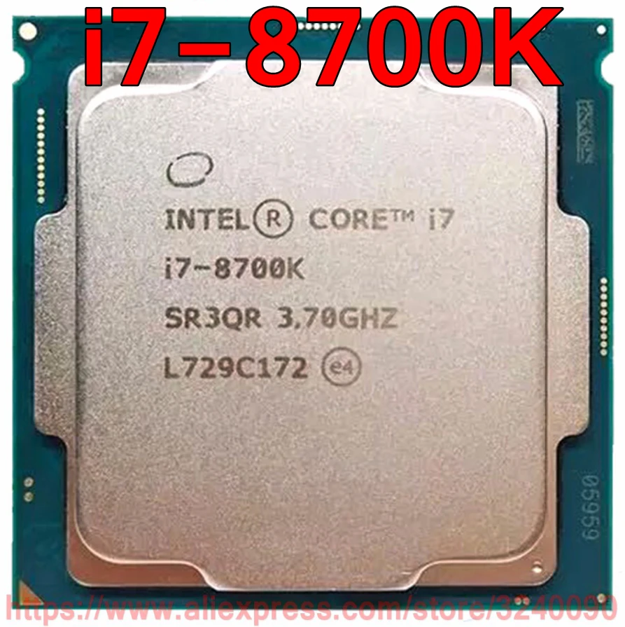 Original Intel Cpu Core 8 Series I7-8700k Processor I7 8700k 3.70ghz ...