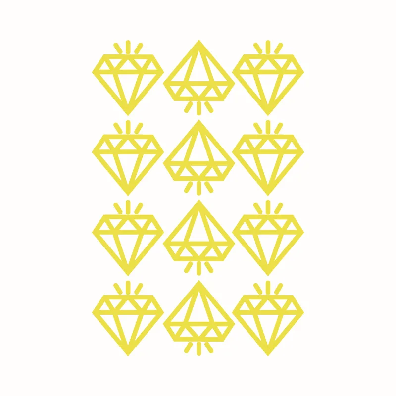 Cartoon Diamond Shape