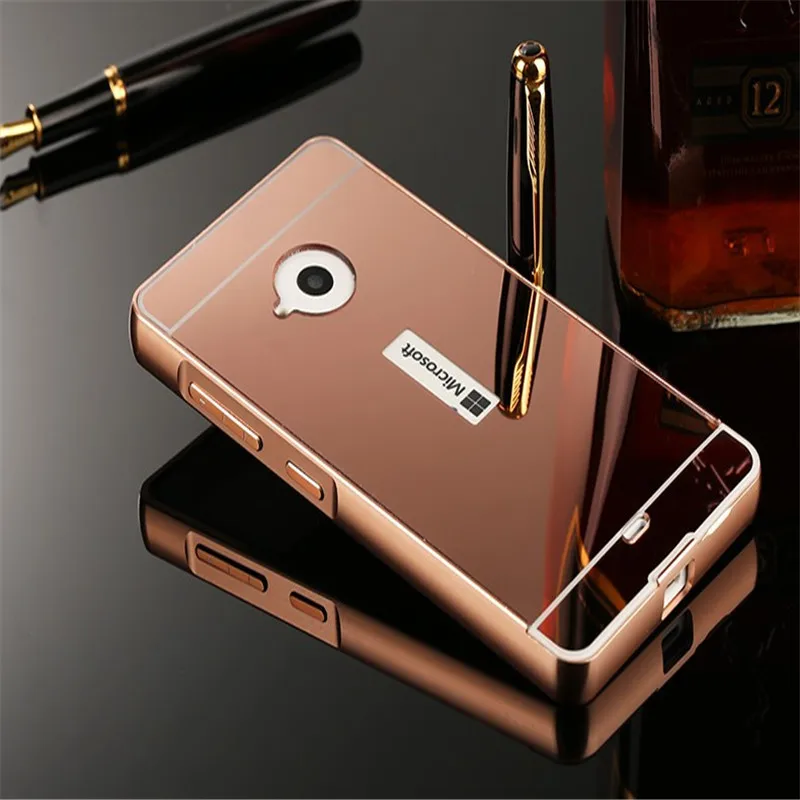 Luxury Mirror Frame coque For Nokia Lumia 650&Lumia 640 XL Mirror cases ...