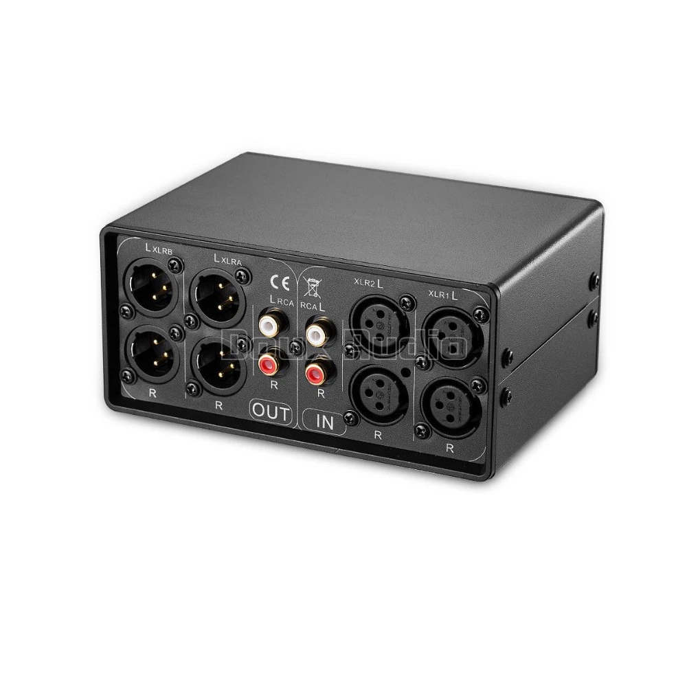 2-in-2-out Xlr Balanced / Unbalanced Stereo Converter Audio Selector ...