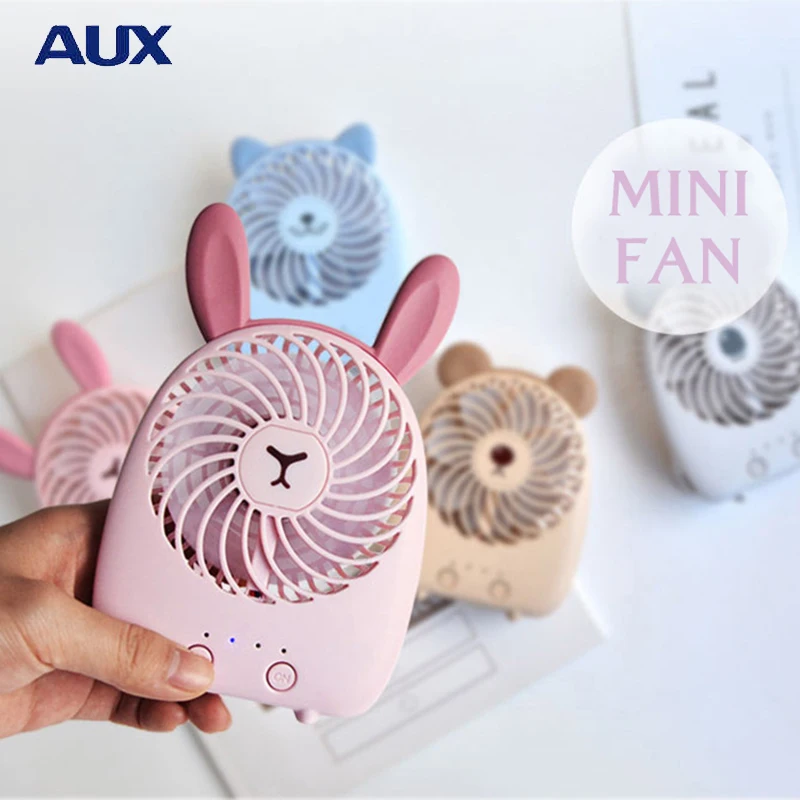 Creative Cartoon Cute Mini USB Fan For Office Home Portable Computer PC ...