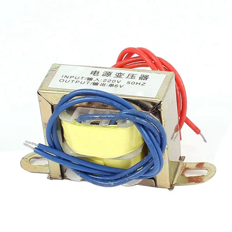 220V 50Hz 6V Input Output Mounting Vertical Single-Phase EI Power ...