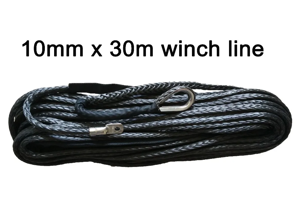 10mm * 30 M สีเทา Winch line,เชือก,เส้นใยสังเคราะห์เชือก,เชือกพลาสม่า ...