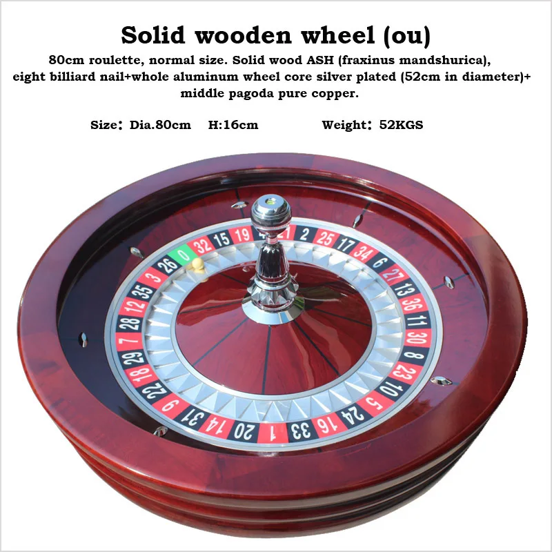 32 inch Roulette Wheel Solid Wood Casino Roulette Professinal