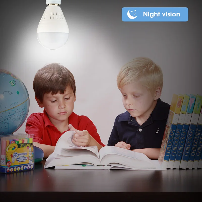 Buy Online KERUI LED Light 960P Wireless Panoramic Home Security WiFi ...