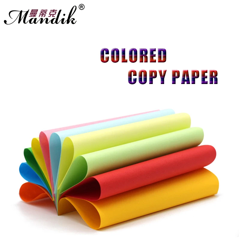 Multicolor paper 80g A4 colored copy paper 10 color available 100 ...