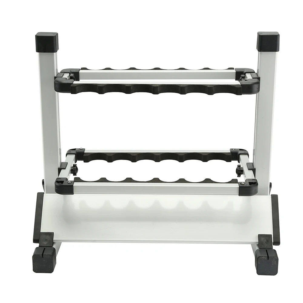 HONOREAL Portable Aluminum Ultralight 12 Fishing Rod Racks Holder ...