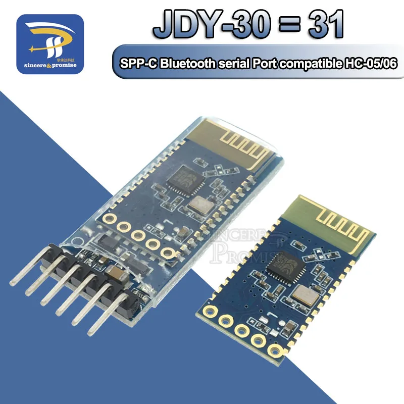 Jdy-30 = Jdy-31 Spp-c Bluetooth Serial Pass-through Module Wireless Serial Communication From ...