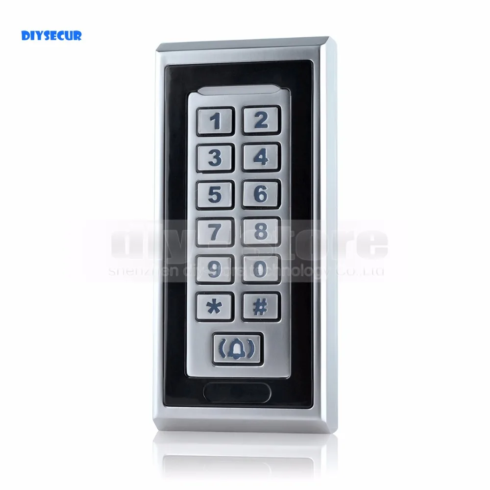DIYSECUR-Door-Bell-Button-Metal-Password-Keypad-RFID-Reader-for-Access ...