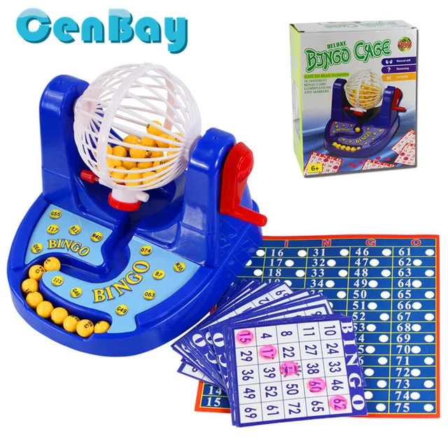 Family Funny Mini Plastic Bingo Balls Board Game Traditional Bingo ...