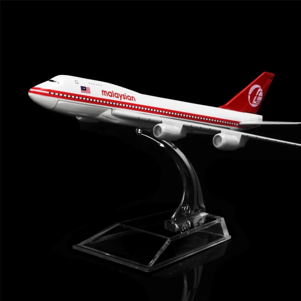 1:400 16cm Malaysia Boeing 747 200 Metal Airplane Model Office ...