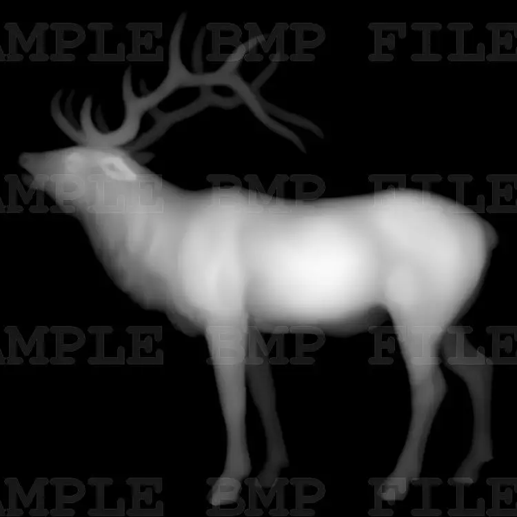 Deer 3d Model For Cnc In Bmp File Format Picture Stl_1340_bmp - Wood ...
