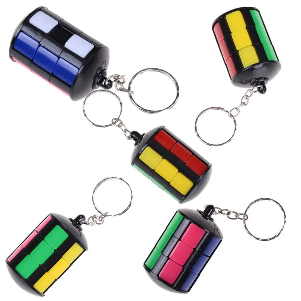 1 pc Classic Colorful Mini Smart Tower Magic Cube Keychain Key Chain ...
