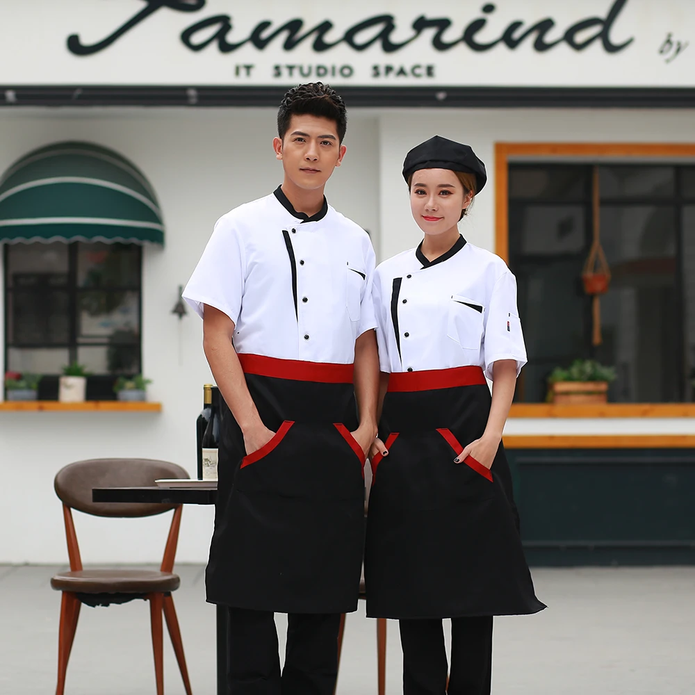 M 3XL High Quality Wholesale Unisex Kitchen Cooker Chef Uniforms Bakery ...