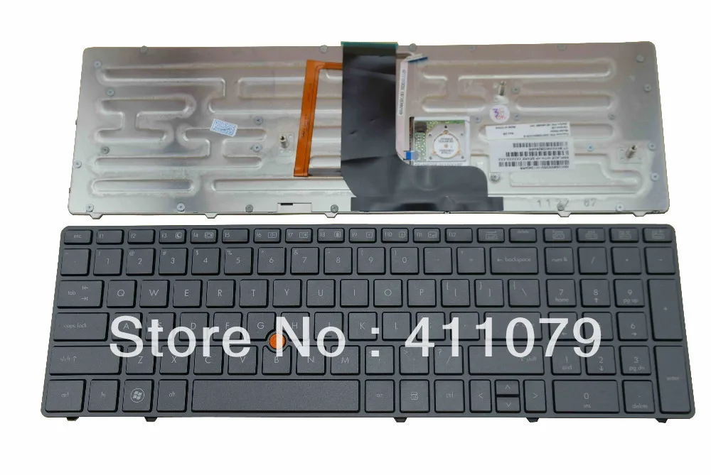 NEW FOR HP EliteBook 8560W Series Backlit US Keyboard With Frame ...